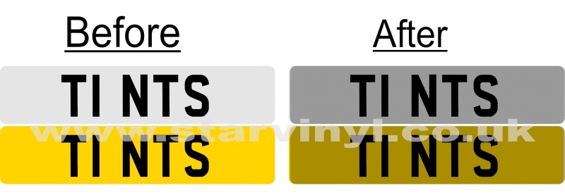 - Starvinyls Ltd Number Plate Tint