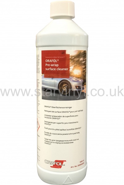 - Starvinyls Ltd Orafol Pre-Wrap Surface Cleaner